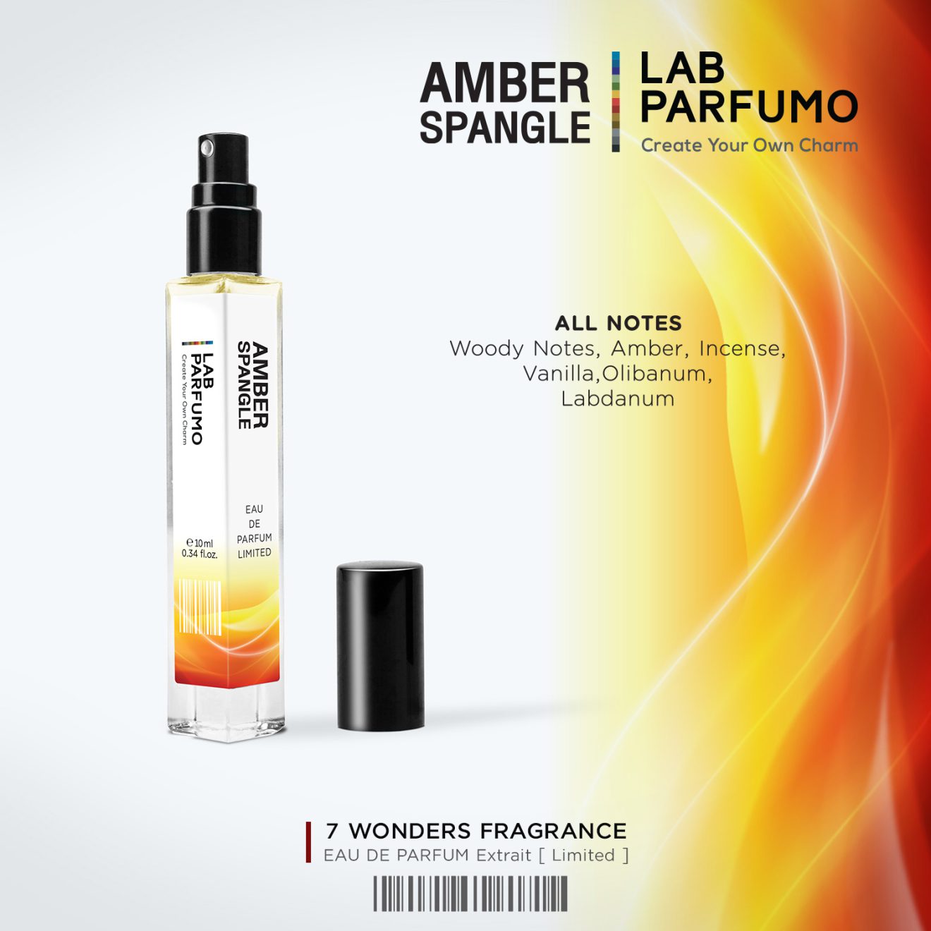 LAB PARFUMO, Amber Spangle (10 ml.) (LAB 7 Wonders Fragrance) – LAB PARFUMO