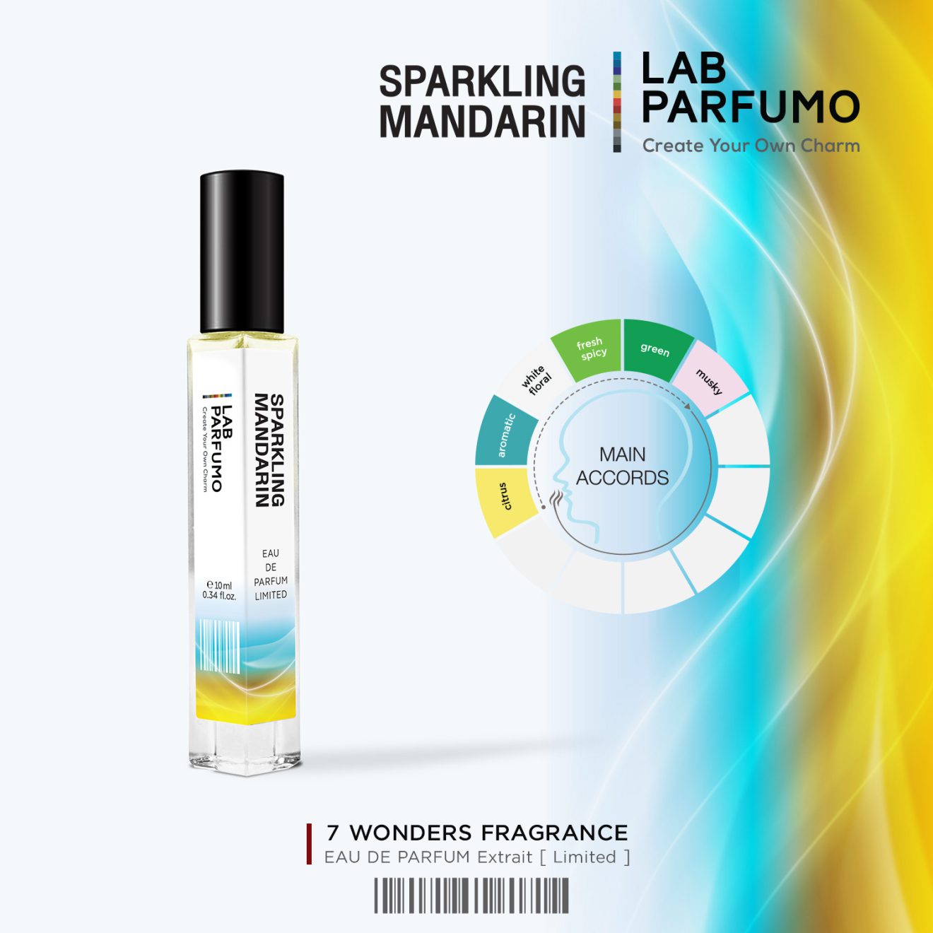 LAB PARFUMO, Sparkling Mandarin (10 ml.) (LAB 7 Wonders Fragrance) – LAB PARFUMO